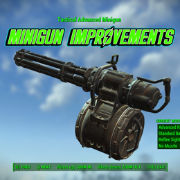 Skyrim Mods - Minigun Improvements