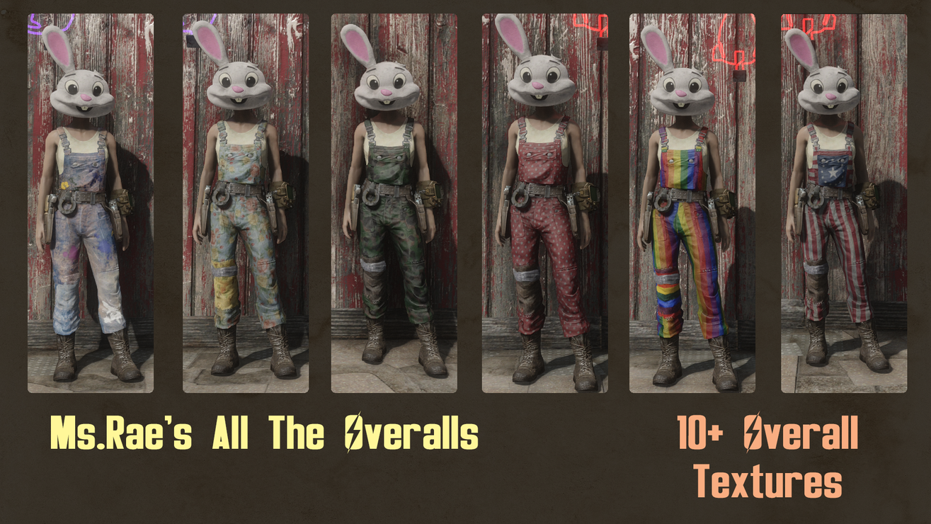 Skyrim Mods - MsRae's All The Overalls Vanilla/CBBE PC