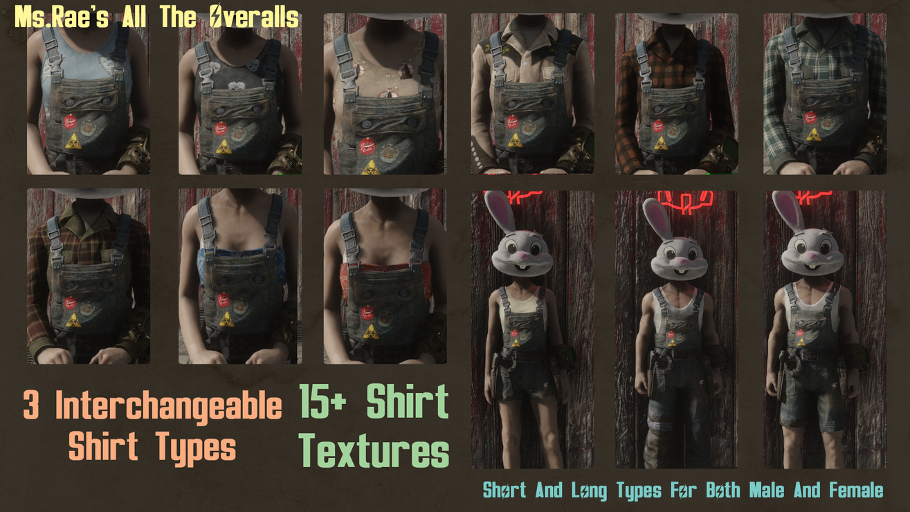 Skyrim Mods - MsRae's All The Overalls Vanilla/CBBE PC