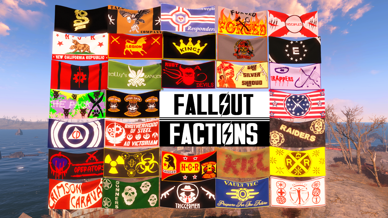 Skyrim Mods - MikesFallout Flags